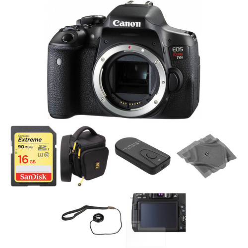 Canon EOS Rebel T6i DSLR Camera Body Basic Kit