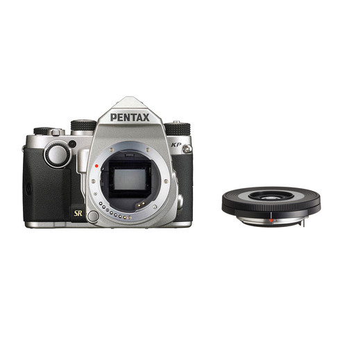 Pentax KP DSLR Camera with 40mm Lens Kit (Silver)