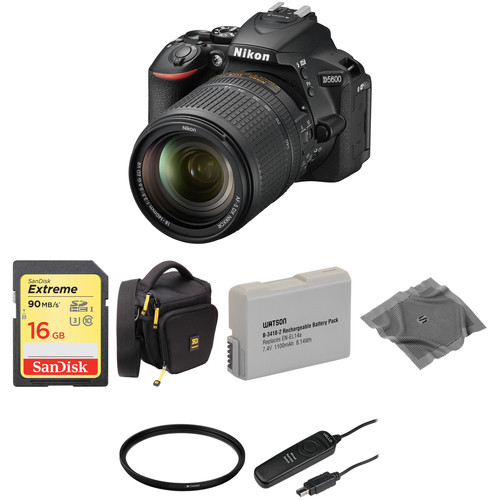 Nikon D5600 DSLR Camera with 18-140mm Lens Basic Kit