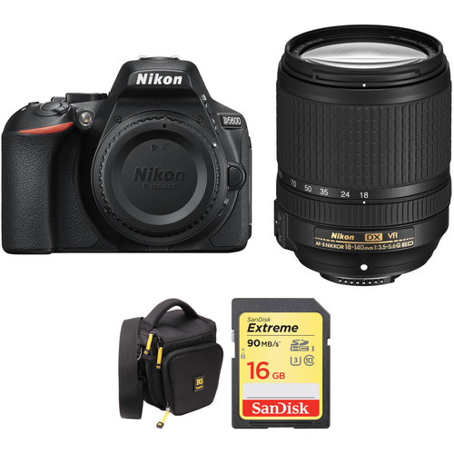 Nikon D5600 DSLR Camera with 18-140mm Lens and Accessory Kit