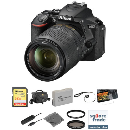 Nikon D5600 DSLR Camera with 18-140mm Lens Deluxe Kit