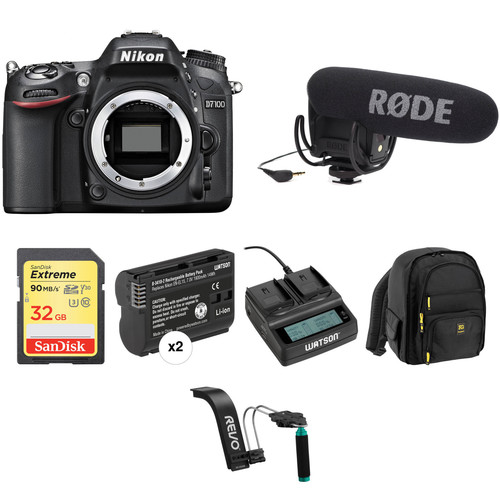 Nikon D7100 DSLR Camera (Body Only) Video Production Kit