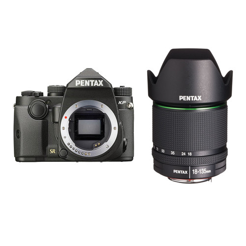 Pentax KP DSLR Camera with 18-135mm Lens Kit (Black)