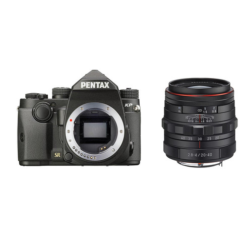 Pentax KP DSLR Camera with 20-40mm Lens Kit (Black)