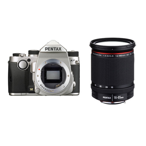 Pentax KP DSLR Camera with 16-85mm Lens Kit (Silver)