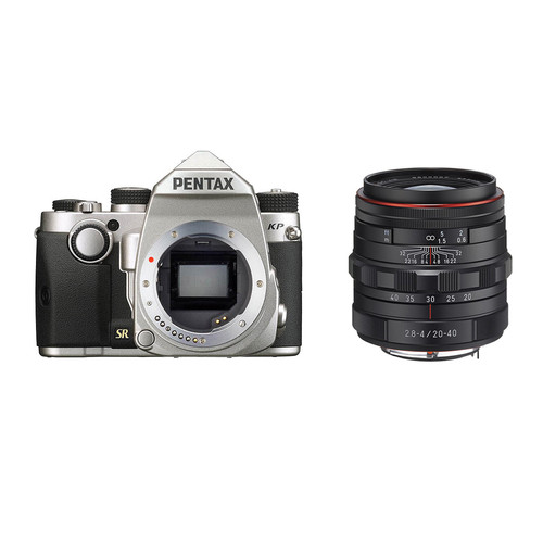 Pentax KP DSLR Camera with 20-40mm Lens Kit (Silver)