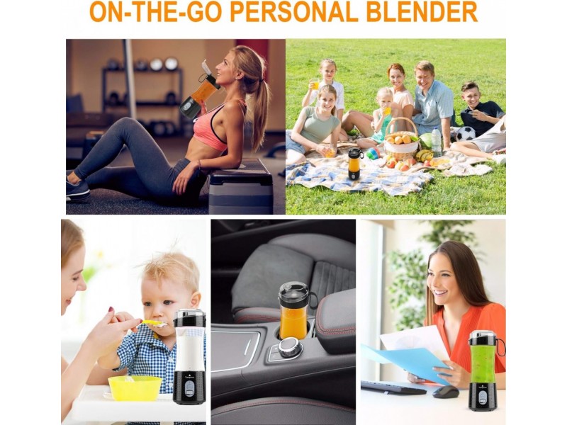 Električni punjivi blender 380ml,prenosiv za šejk,smuti