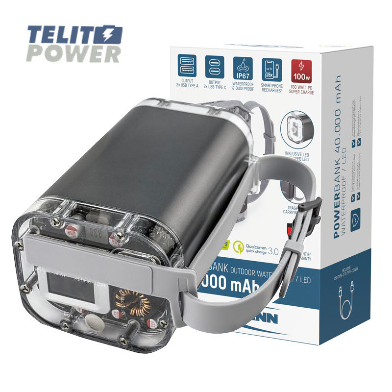 Powerbank 40000mAh PB4100PD LED ANSMANN
