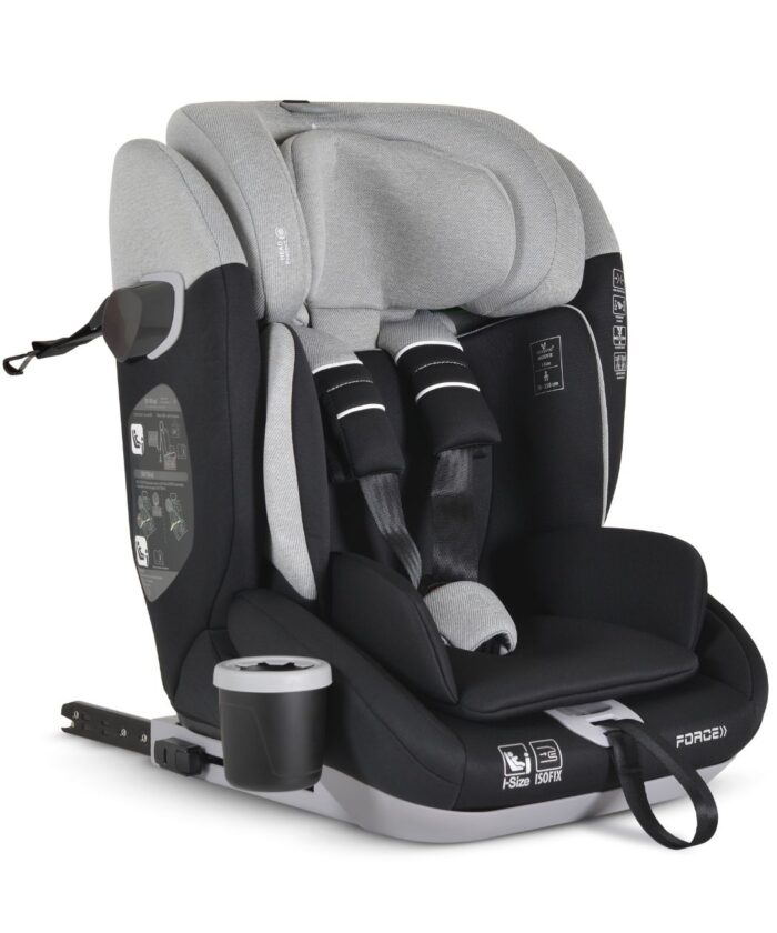 Cangaroo Force i-Size Isofix auto sedište 76-150cm -SIVO