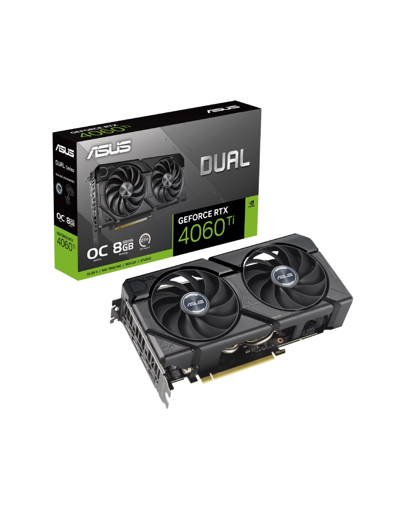 ASUS nVidia GeForce RTX 4060 Ti 8GB 128bit DUAL-RTX4060TI-O8G-EVO