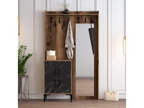 HANAH HOME CIPELARNIK SA ČIVILUKOM BERLIN BC WALNUT BLACK MARBLE