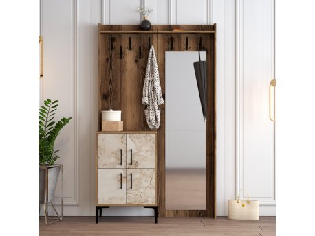 HANAH HOME CIPELARNIK SA ČIVILUKOM BERLIN BC WALNUT WHITE MARBLE CENA