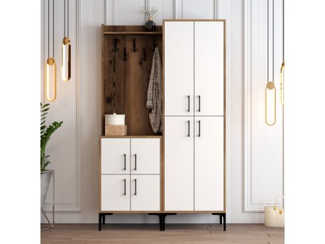 HANAH HOME CIPELARNIK SA ČIVILUKOM BERLIN BA WALNUT WHITE