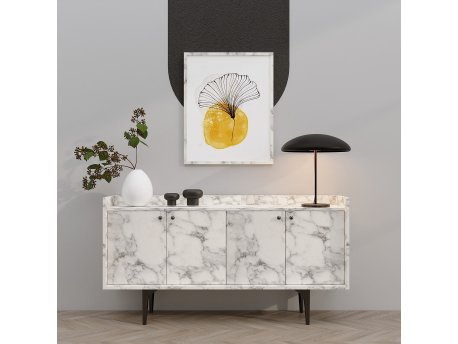 HANAH HOME KOMODA NAVI CARRARA MARBLE