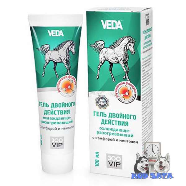 VEDA Gel Sa Dvostrukim Dejstvom, Menta i Kamfor 100ml