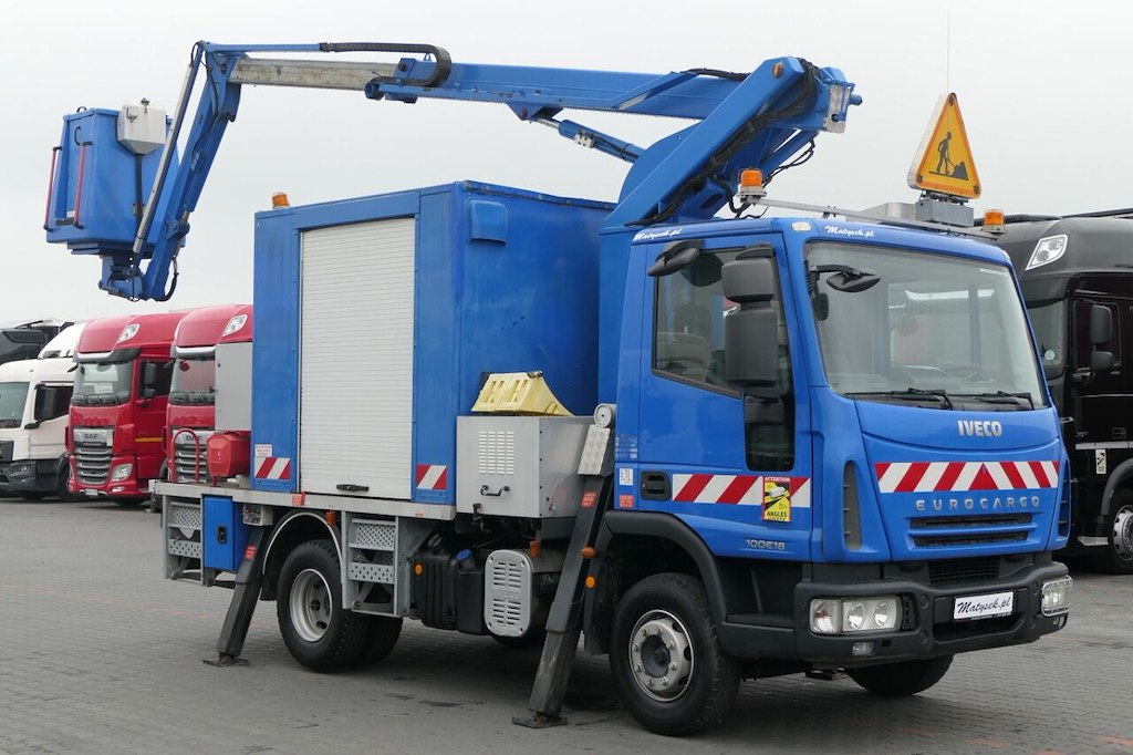 IVECO EUROCARGO 100E18 / WZWYŻKA / PODNOŚNIK KOSZOWY / 152 TPM - 15 Me auto dizalica s korpom