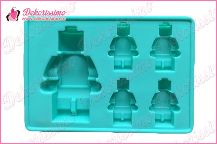 Silikonska modla 5 figurica lego kocki – K4215