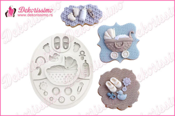 Silikonska modla bebi set – K4888