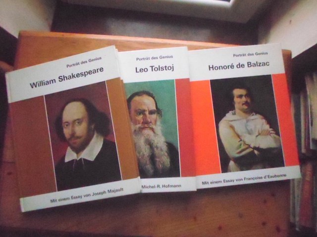 LEO TOLSTOJ HONORE DE BALZAC WILLIAM SHAKESPEARE