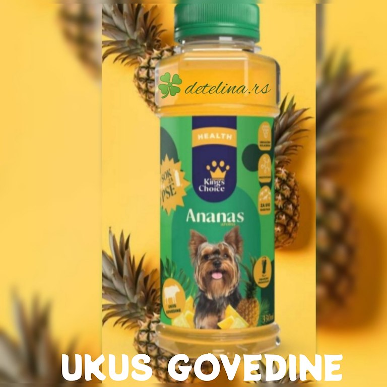 Napitak SOK za pse ANANAS 330ml. ukus govedine