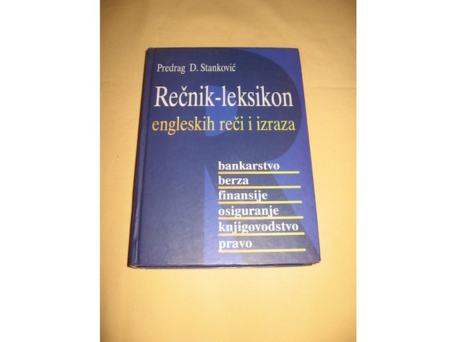 Rečnik leksikon engleskih reči i izraza - Stanković