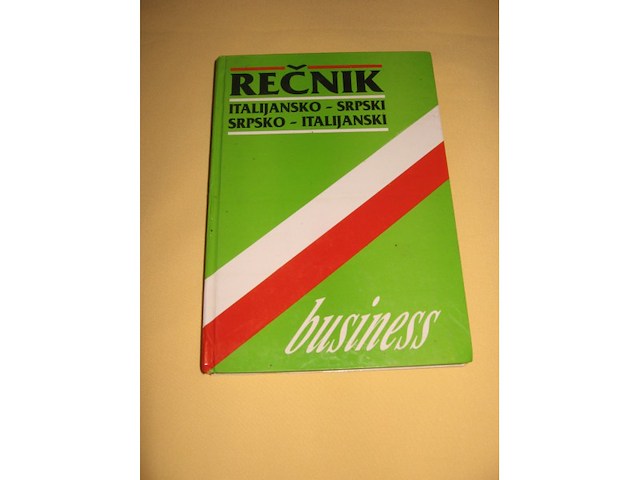 Italijansko srpski rečnik - business