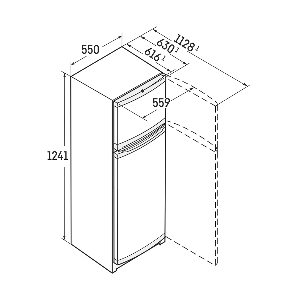 Liebherr kombinovani frižider CTe 2131 - Comfort GlassLine