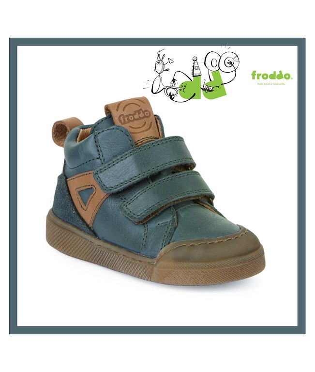 FRODDO DUBOKE CIPELE - ROSARIO HIGH-TOP / DARK GREEN