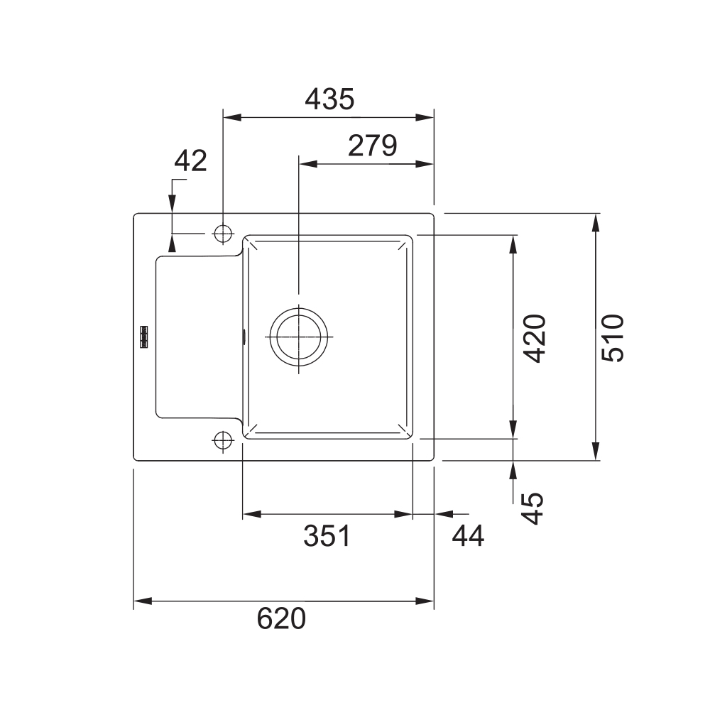 Franke sudopera Maris MRK 611-62 124.0335.692