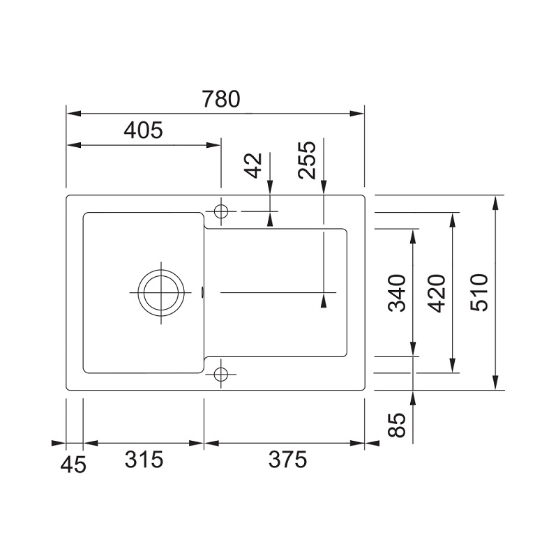 Franke sudopera Maris MRK 611-78 124.0381.404