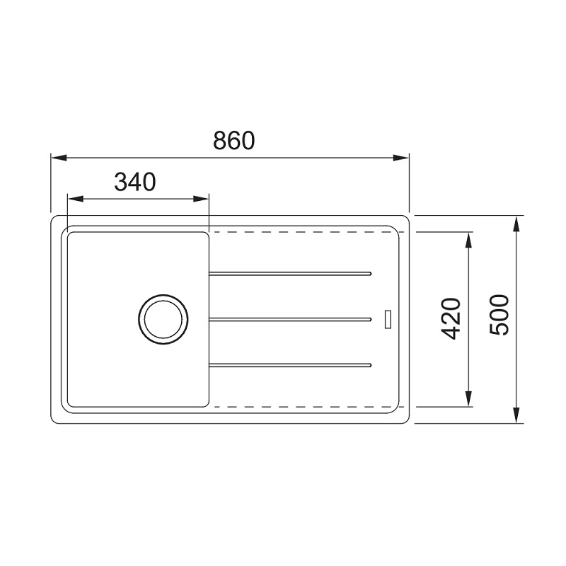 Franke sudopera Boston BFG 611-86 114.0370.202