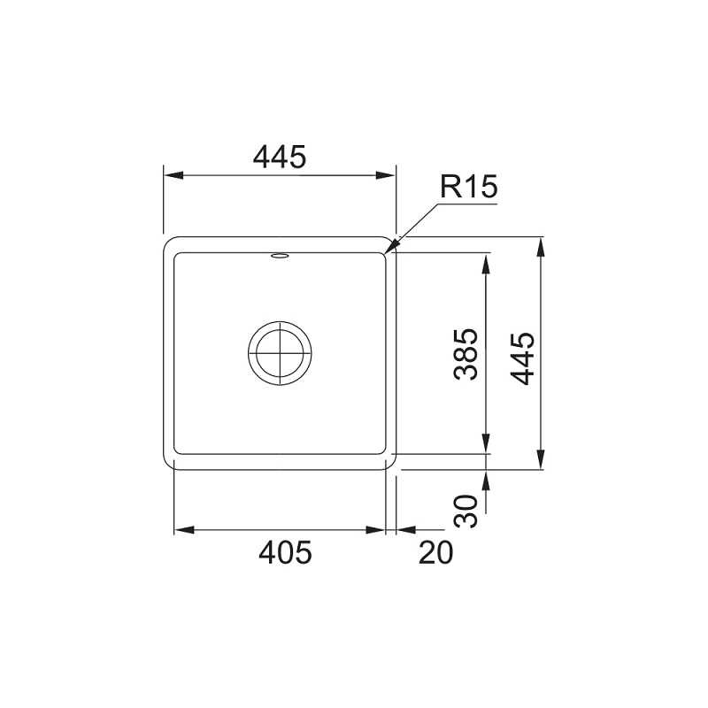 Franke sudopera Kubus KBK 110-40 126.0335.878