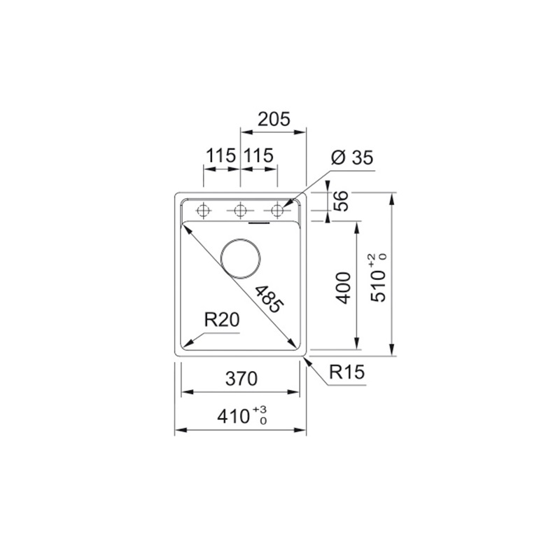 Franke sudopera Maris 2.0 Black Collection – MRG 610-37 TL A 114.0659.123