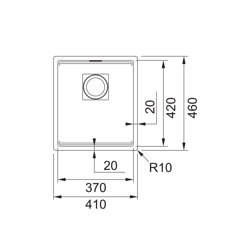 Franke sudopera Kubus 2 KNG 110-37 125.0627.320