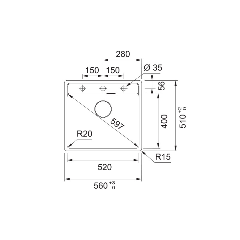 Franke sudopera Maris 2.0 – MRG 610-52 TL 114.0661.649