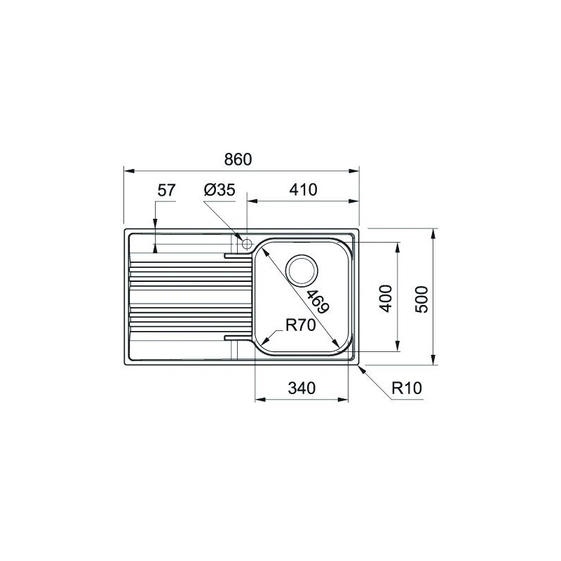 Franke sudopera SRX 611-86 101.0356.758