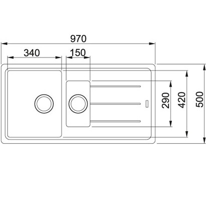 Franke sudopera Basis BFG 651-A 114.0256.625