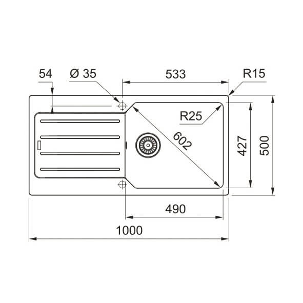 Franke sudopera Urban UBG 611-100 114.0556.572