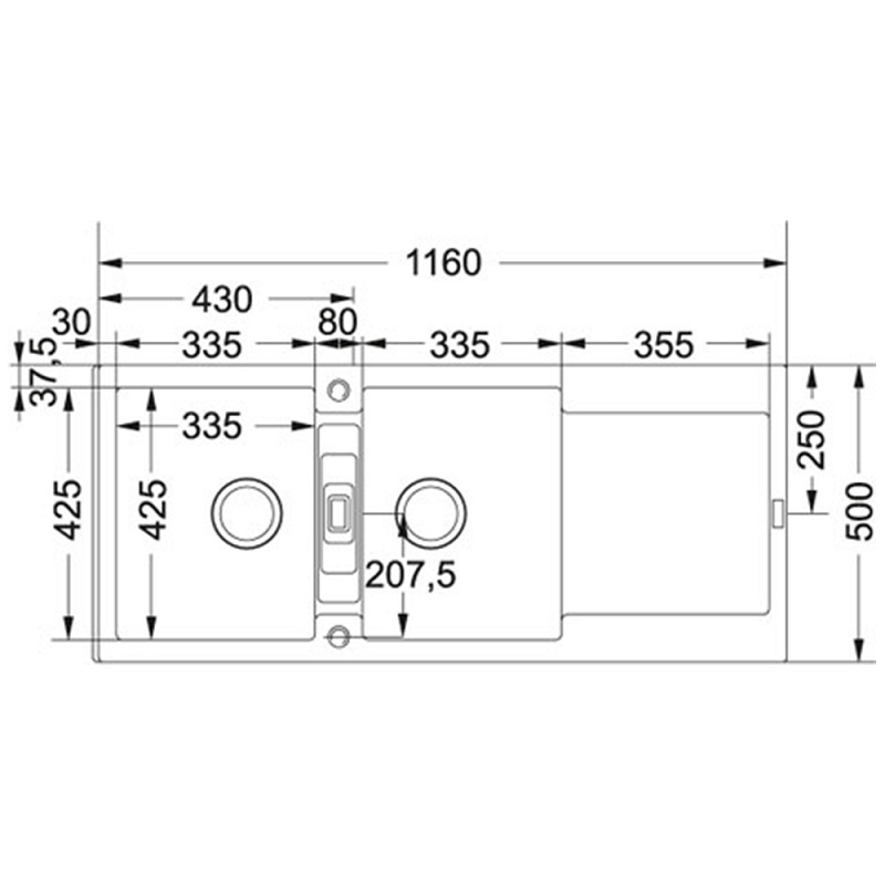 Franke sudopera Maris MRG 621 114.0490.332