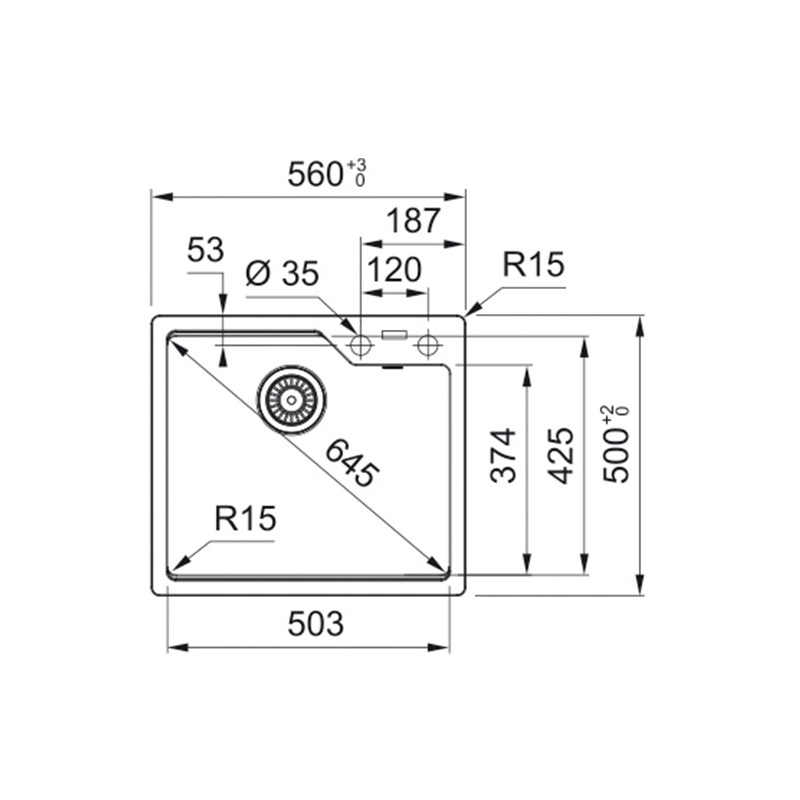 Franke sudopera Urban UBG 610-56 114.0582.272