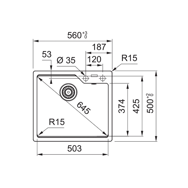 Franke sudopera Urban UBG 610-56 A 114.0593.070