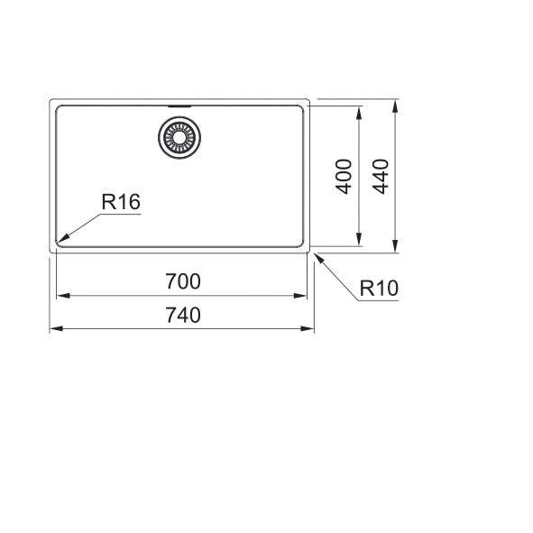 Franke sudopera Maris MRX 110-70 122.0531.911