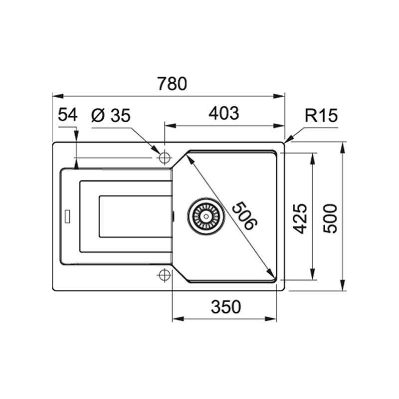 Franke sudopera Urban UBG 611-78 A 114.0627.271