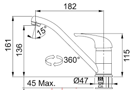 Franke slavina Basic 115.0250.147