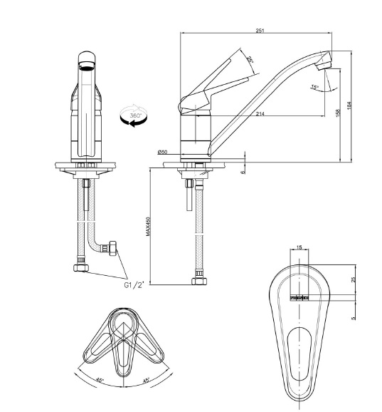 Franke slavina Novara Plus 115.0470.661