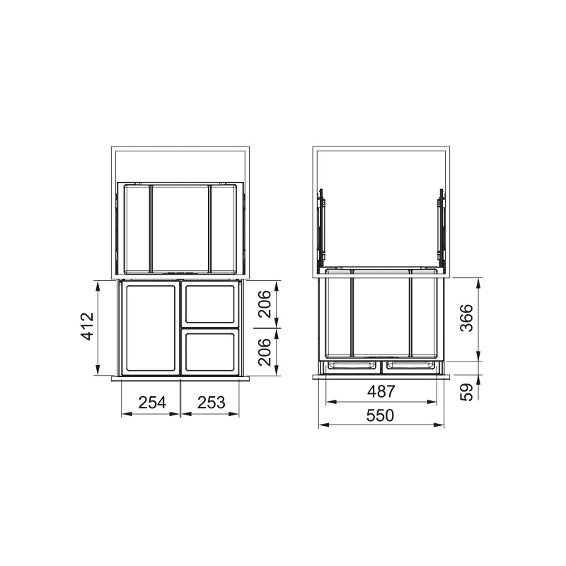 Franke sorter za otpad FX 60-26-11-11 121.0557.763