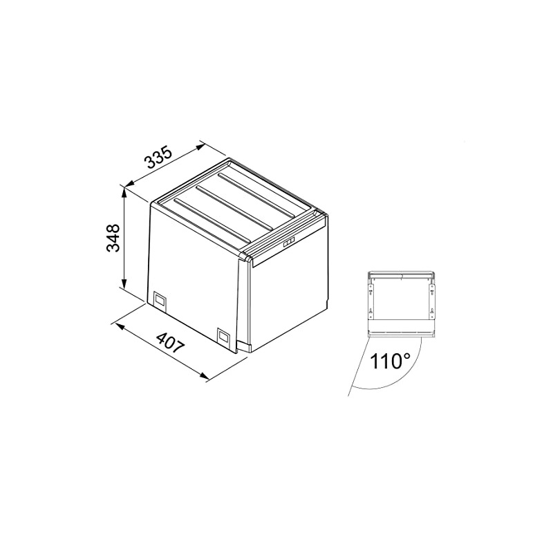 Franke sorter za otpad Cube 40 134.0039.330