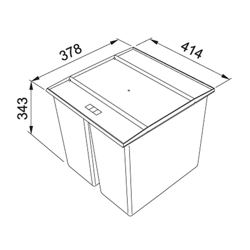 Franke sorter za otpad Easysort 450-2-0 121.0494.182