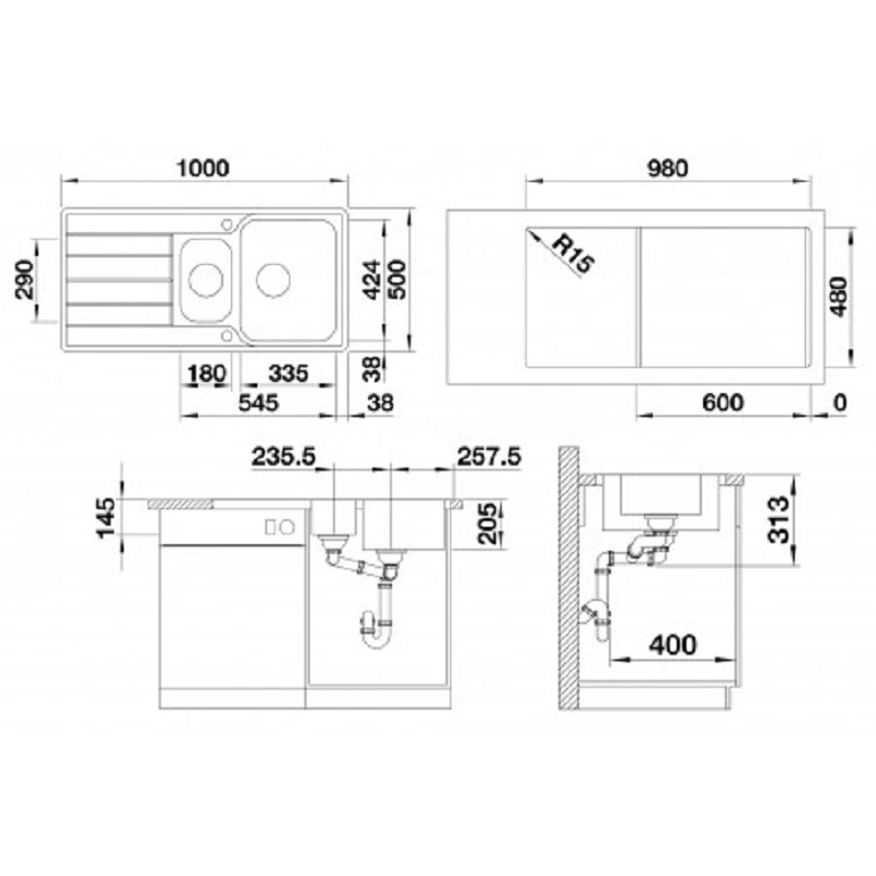 Blanco sudopera Classimo 6 S-IF 525328