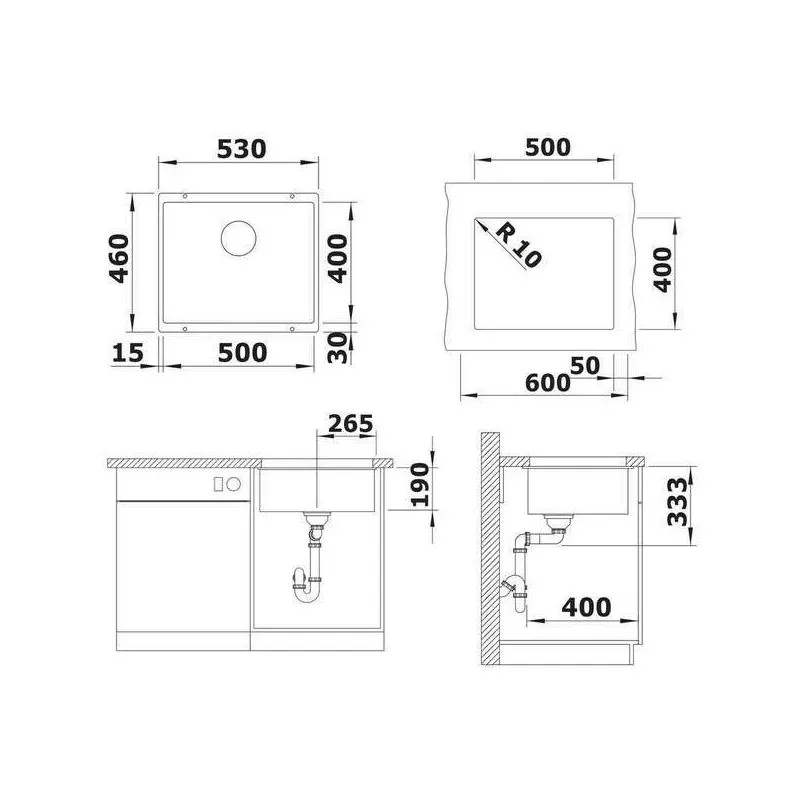 Blanco sudopera Rotan 500-U 523075